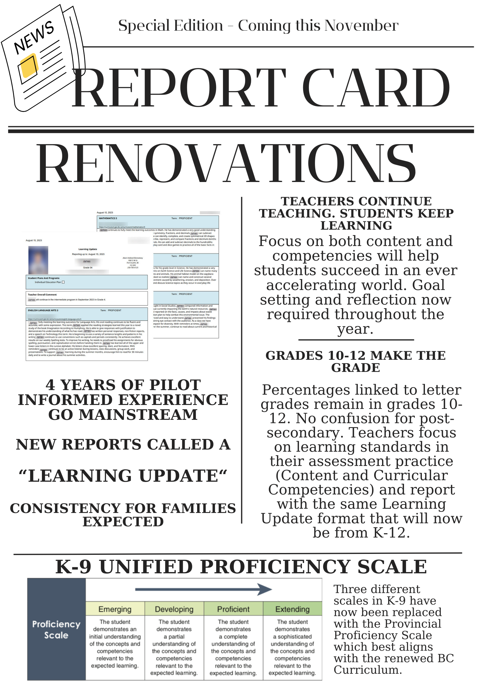 Report Card Renovations - Learning Updates - Peace River North - School ...